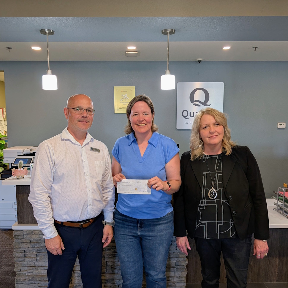 Quality Inn donates $2,700 to Hunger in Moose Jaw school nutrition ...