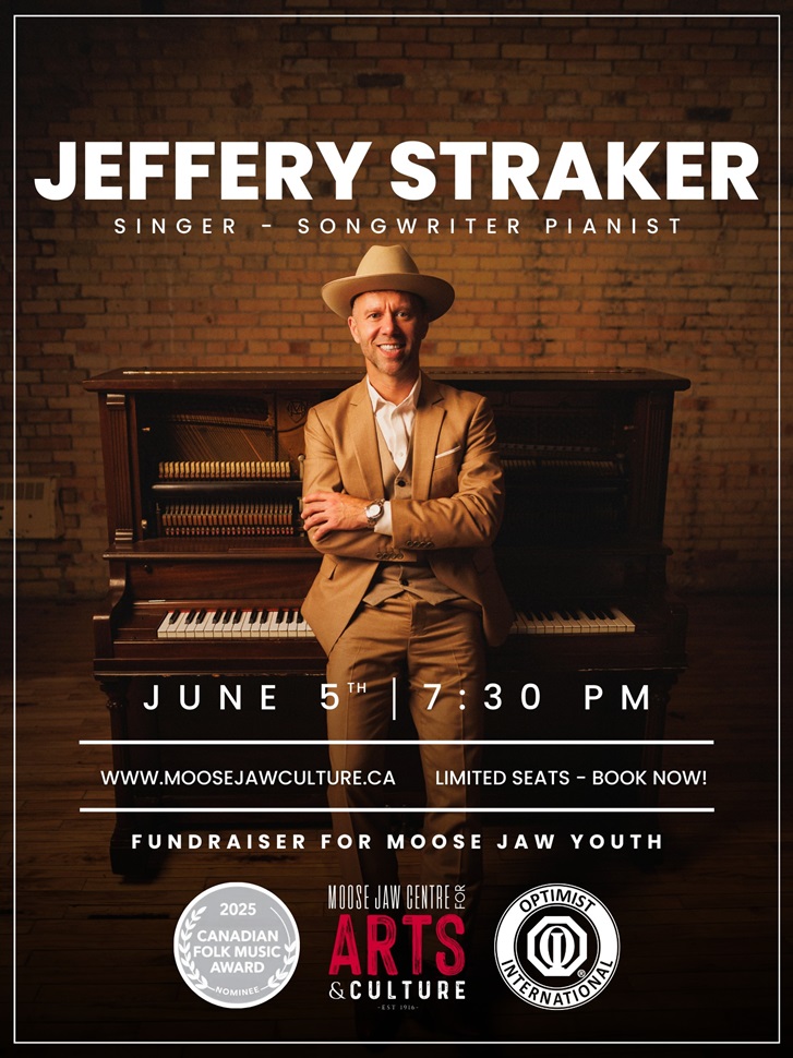 Jeffery Straker returns to Moose Jaw for a fundraising concert ...