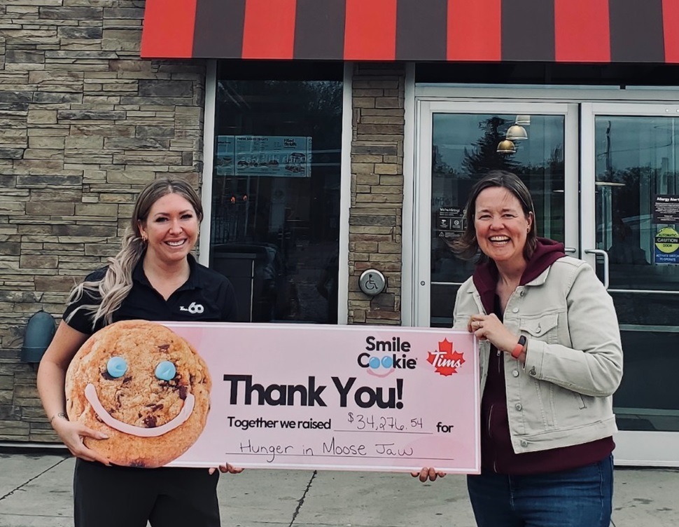 Smile Cookie Campaign raises $34,276.54 for Hunger in Moose Jaw ...