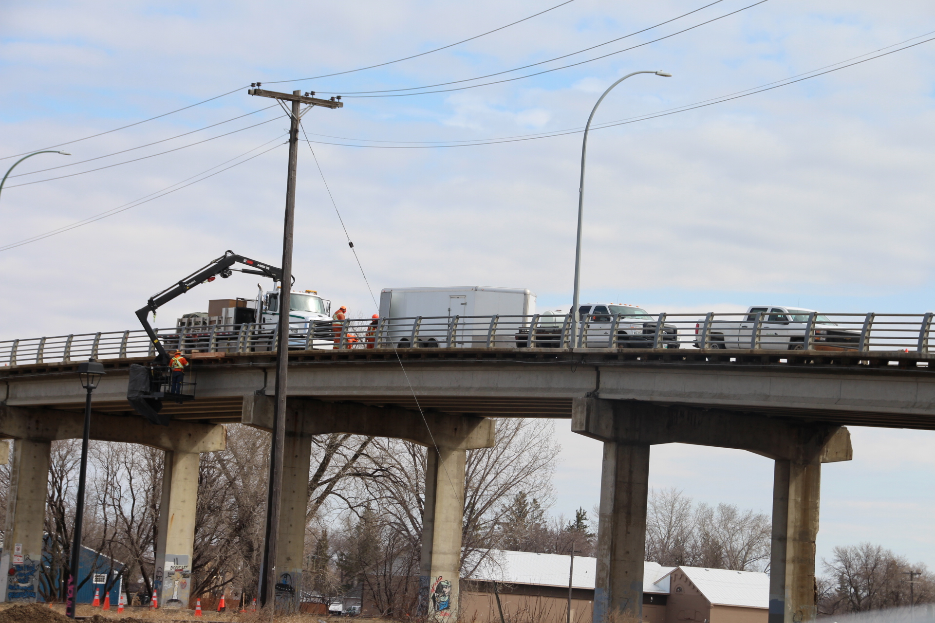 Minor work signals future repairs of Tupper Street overpass in Portage ...