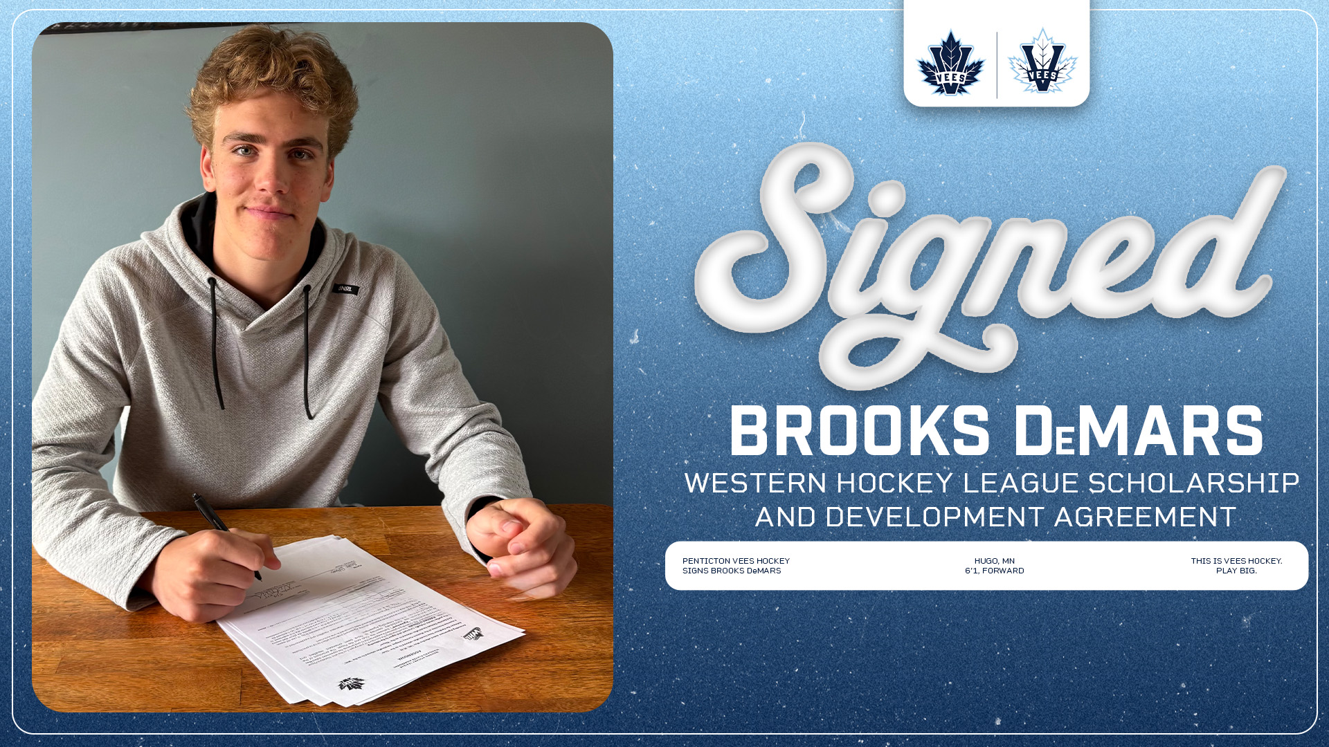 Vees sign DeMars, Broncos add 1st round pick - SwiftCurrentOnline.com ...