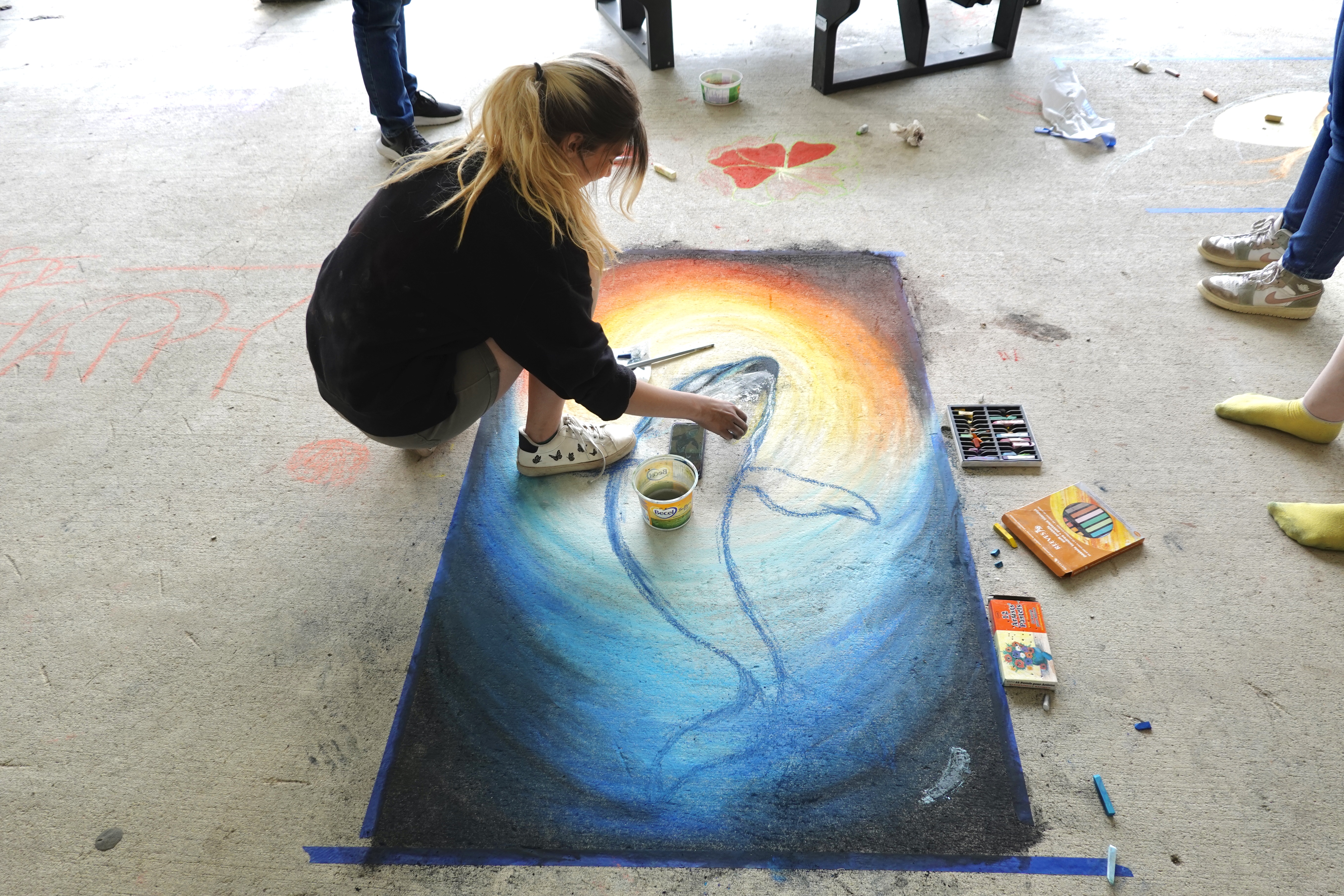Chalk the walk brings joy to Swift Current Comp. High School ...