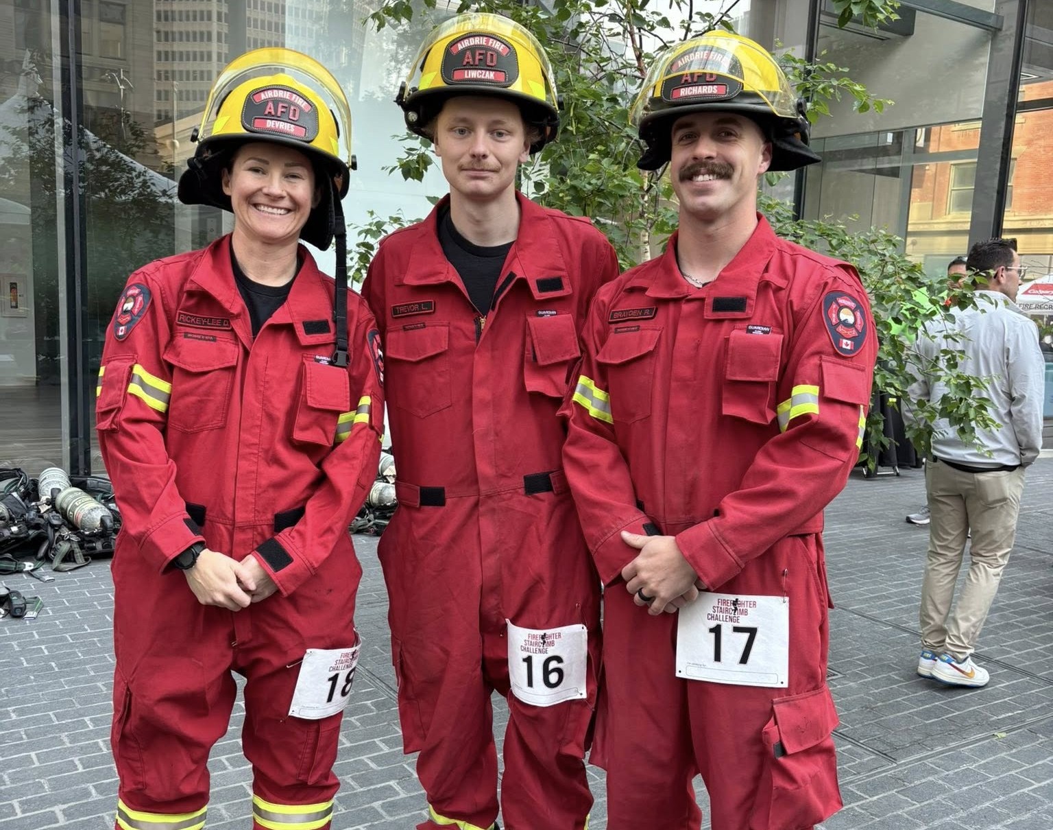 Airdrie firefighters climb 57 storeys for cancer support: “To stand up ...