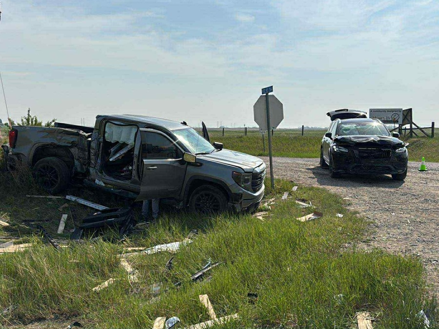 Chestermere firefighters comfort children following car crash ...