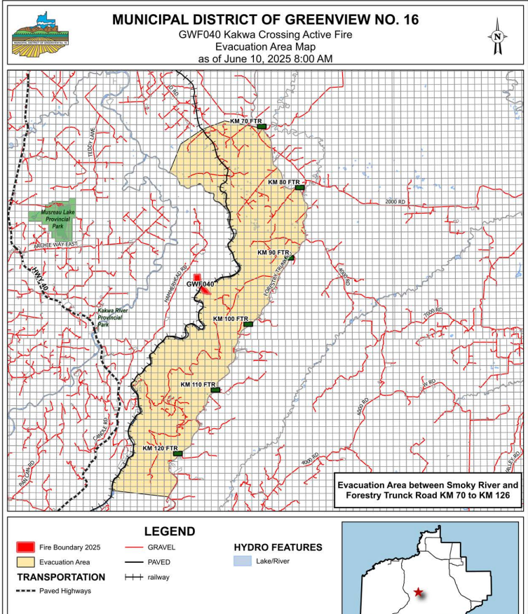 UPDATE: Evacuation Order for Forestry Trunk Road area - ReachFM: Peace ...