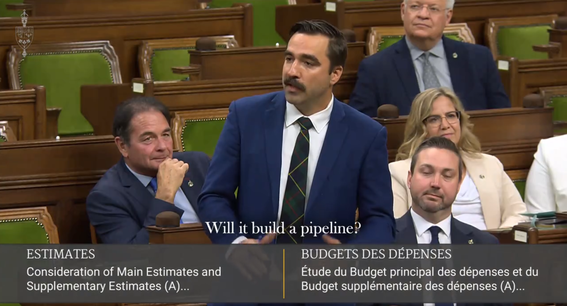 Patzer questions Minister of Environment on pipeline support ...