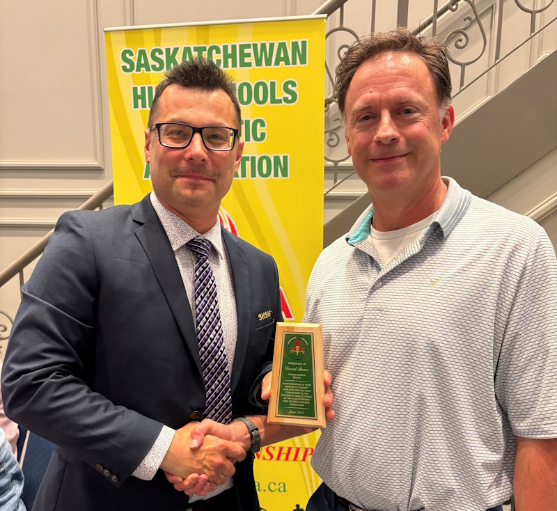 The cherry on the sundae - HCI teacher Dave Rowe receives SHSAA Service ...