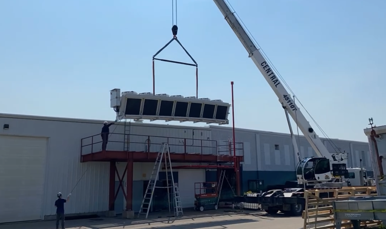 New condenser arrives at Didsbury Memorial Complex - DiscoverAirdrie ...