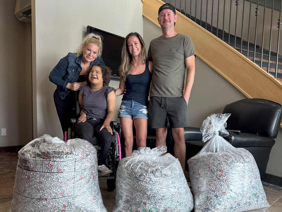 175 pounds of tabs donated to Delainey for a new wheelchair ...