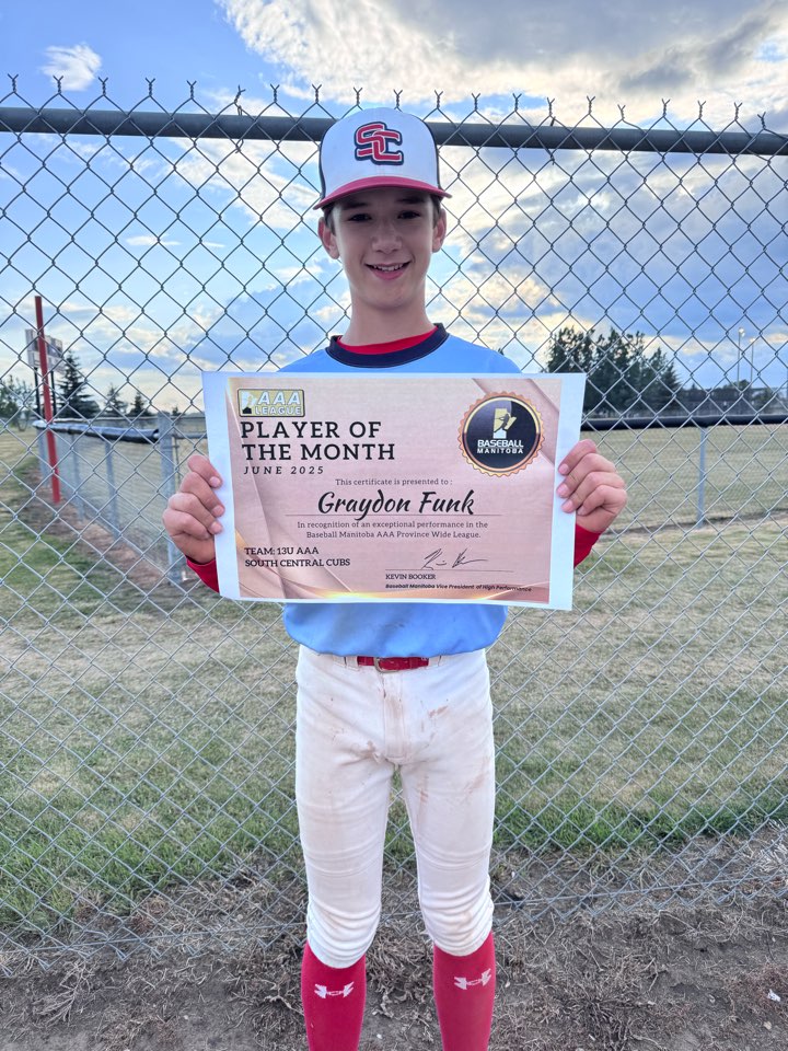 First career home run highlights Graydon Funk's run to Player of the ...