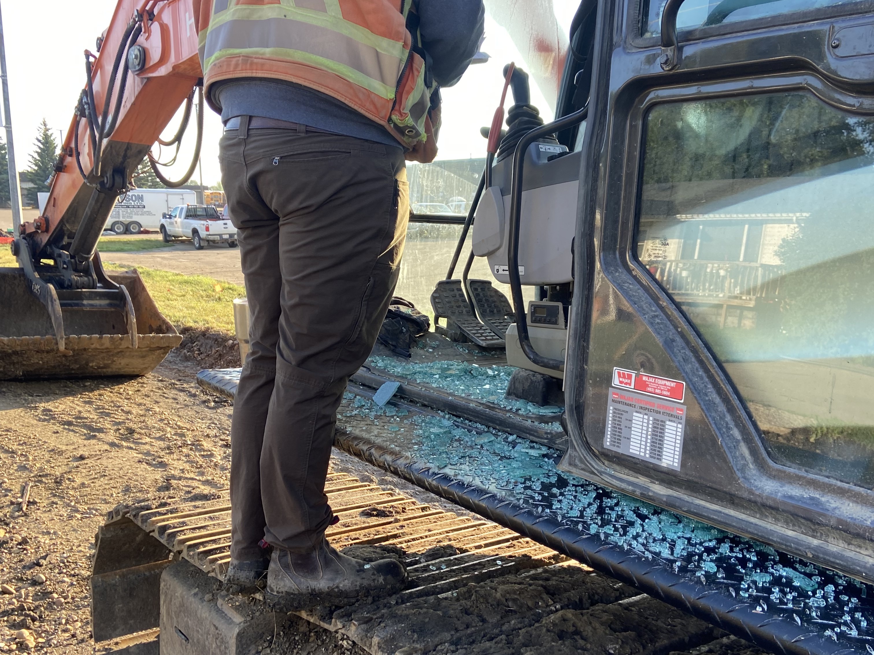 Heavy construction equipment damaged in Lacombe - CentralAlbertaOnline ...
