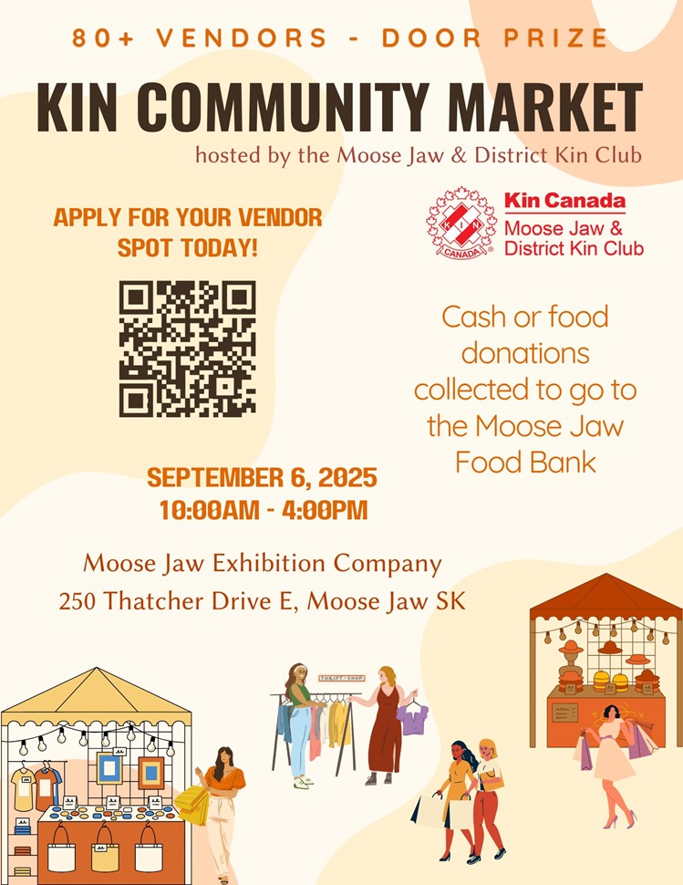 Moose Jaw Kin Club accepting vendors for community market ...
