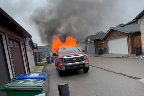 Airdrie Fire Department responds to vehicle fire Monday evening ...