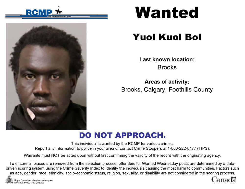 Suspect featured in RCMP’s Wanted Wednesday could be in Foothills ...