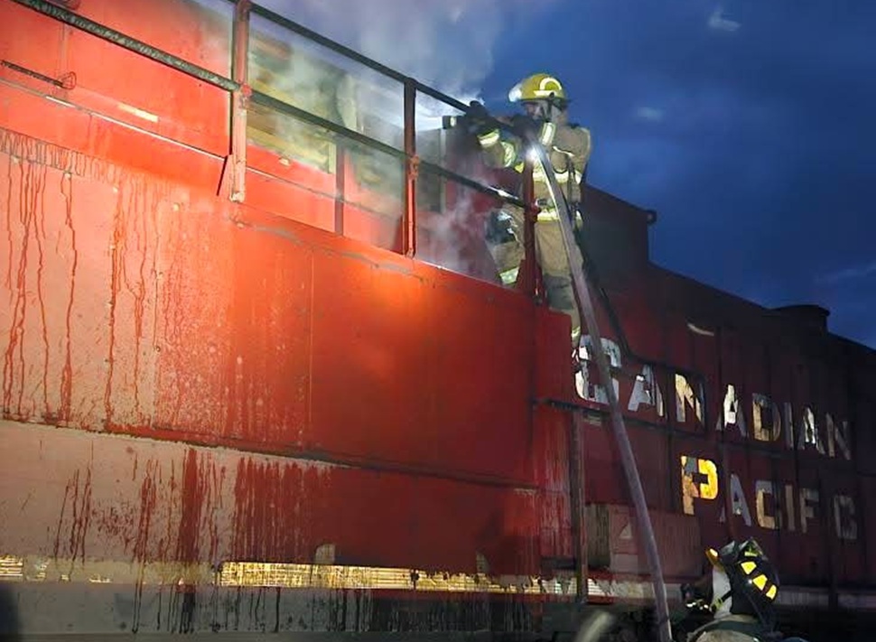 Herbert Fire Dept. puts out flaming train engine - SwiftCurrentOnline ...