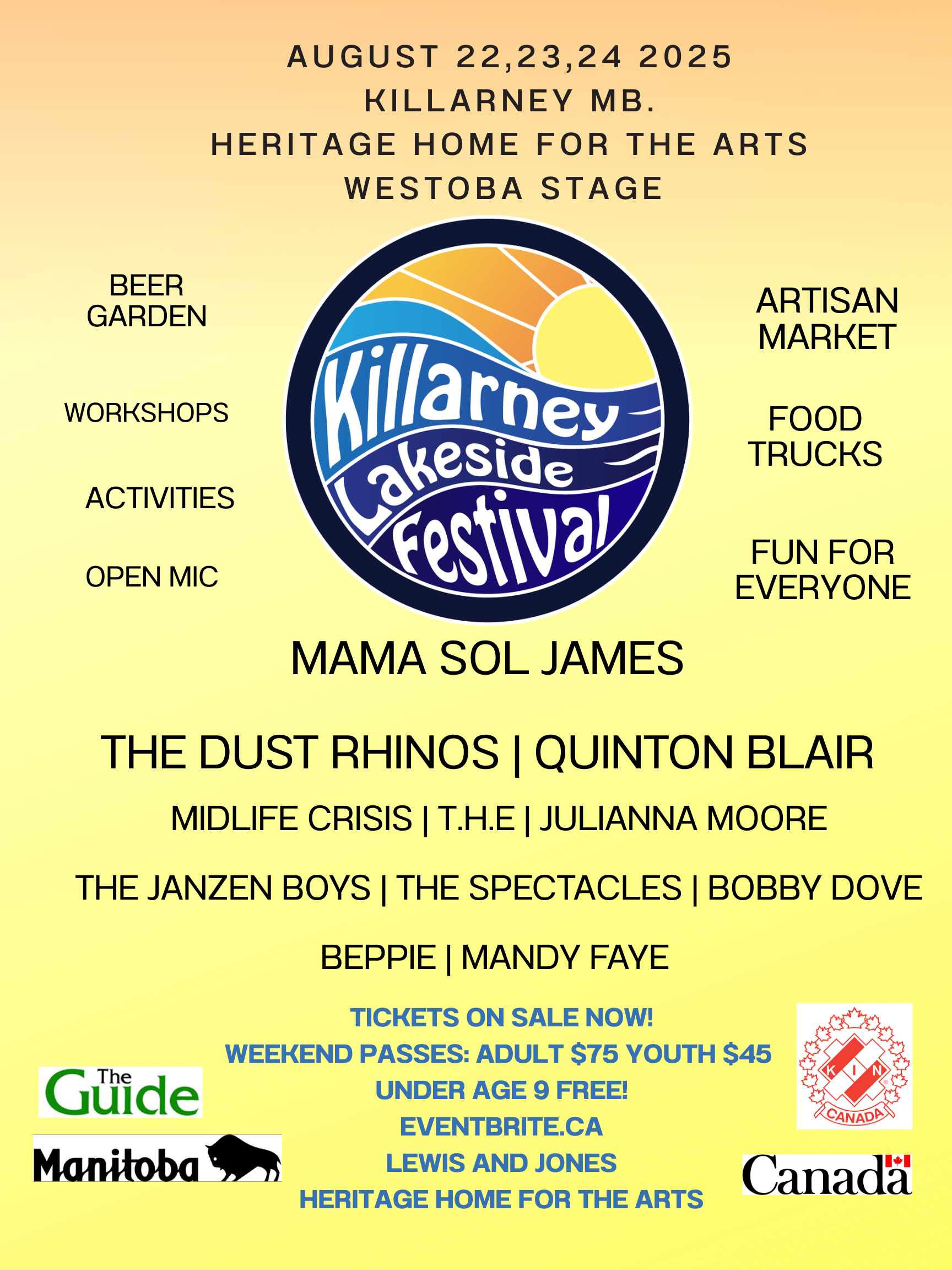 Killarney Lakeside Festival promises music, art, and family fun August ...