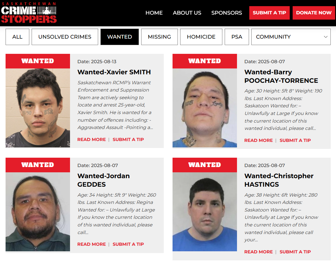 RCMP updates most-wanted list: Five new offenders added ...