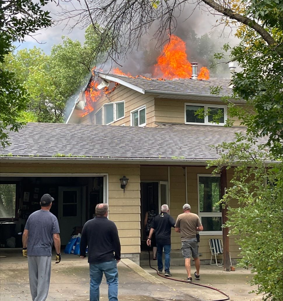 Witnesses say late-morning housefire caused by lightning strikes ...