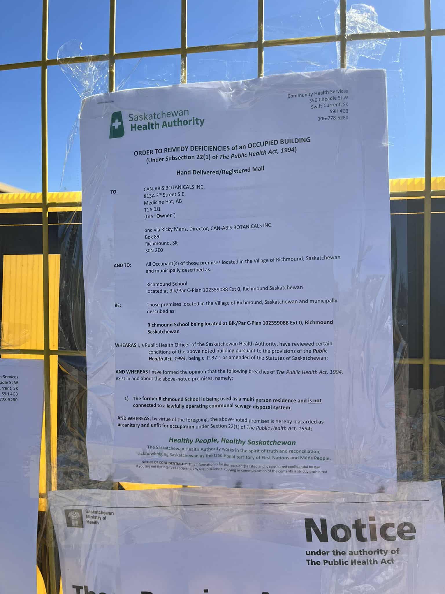 'Kingdom of Canada' ordered to evacuate former Richmound School ...