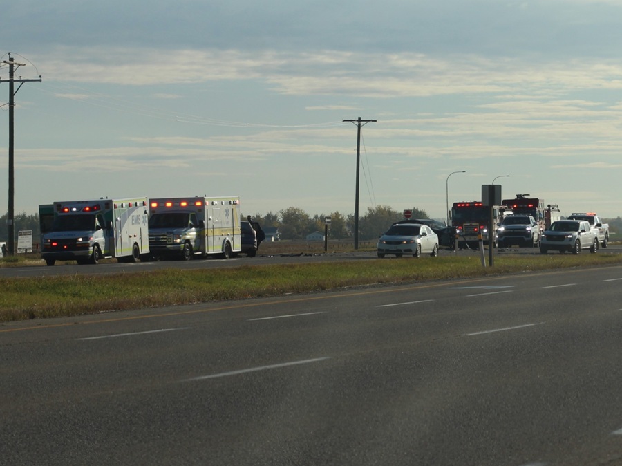 Delays on Highway 1 following car crash - StrathmoreNow.com - Local ...