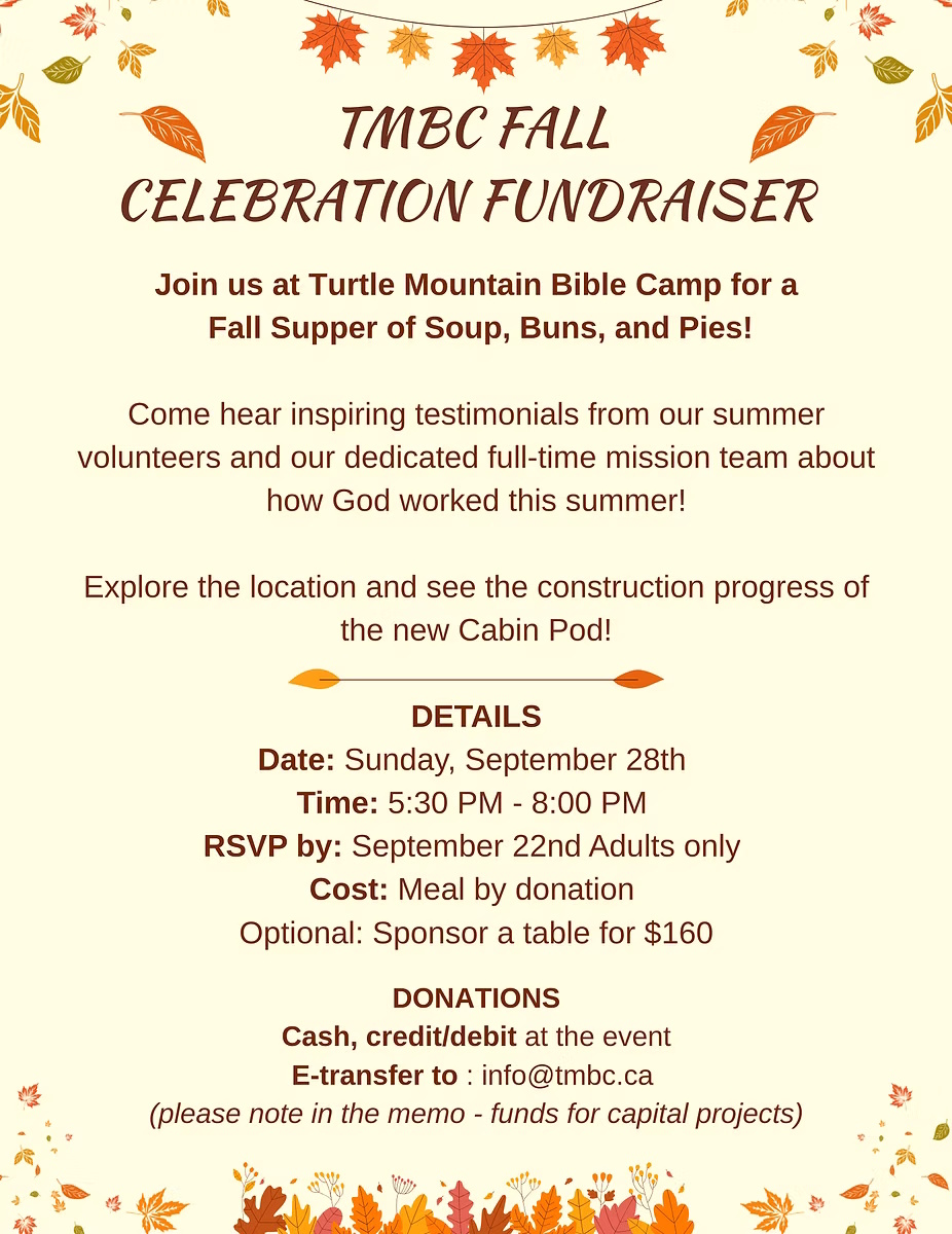 Building for the Future: TMBC’s Oct 26th Fall Fundraiser expands camp ...