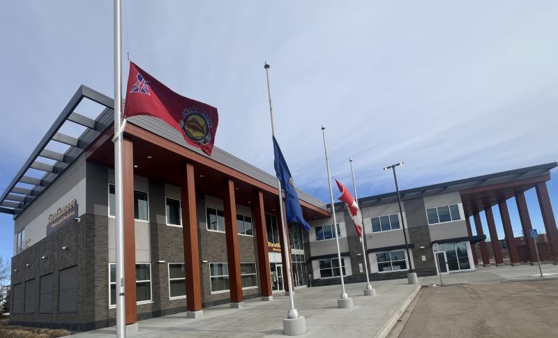 Strathmore lowers flags to honour fallen police officers ...