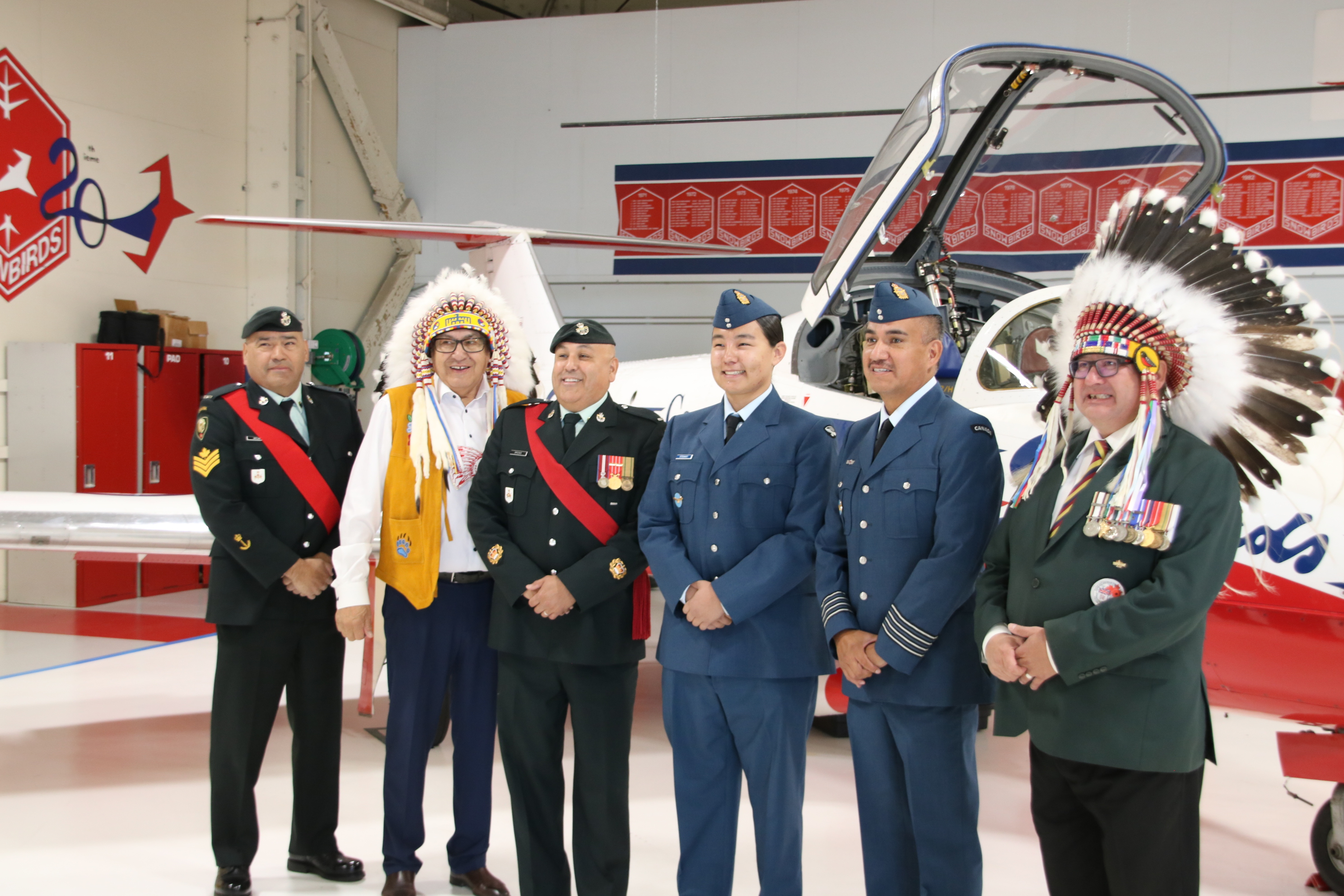 Canadian Forces Snowbirds welcome Evan Taypotat as new honorary colonel ...