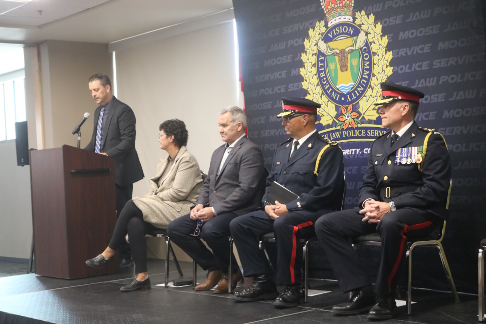 Robert Davis presented with Chief of Police badge - DiscoverMooseJaw ...