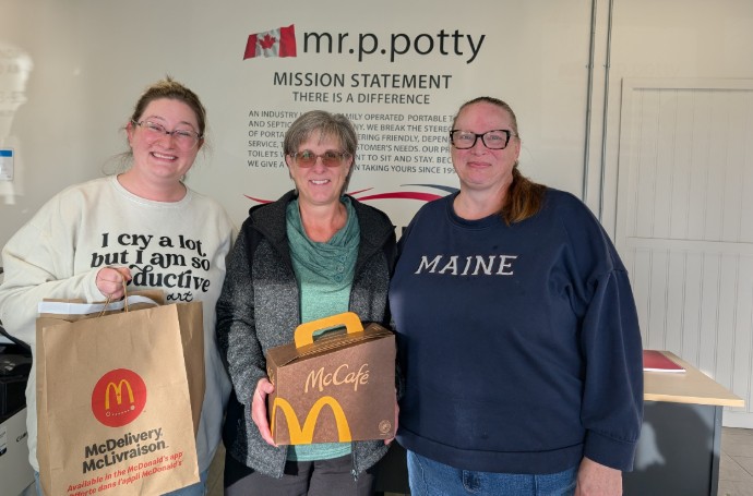 Mr. P. Potty enjoys a surprise McCafé Coffee Break - CochraneNow ...