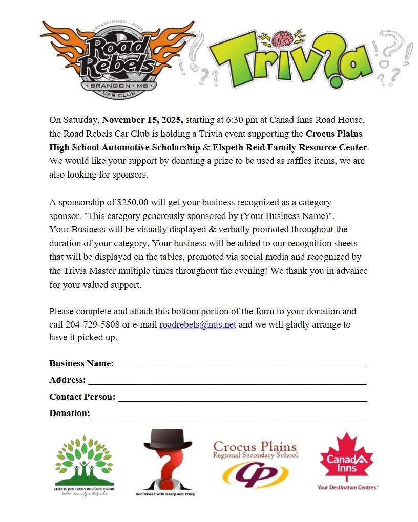 Rally for a Cause: Join Road Rebels’ Trivia Night to support local ...