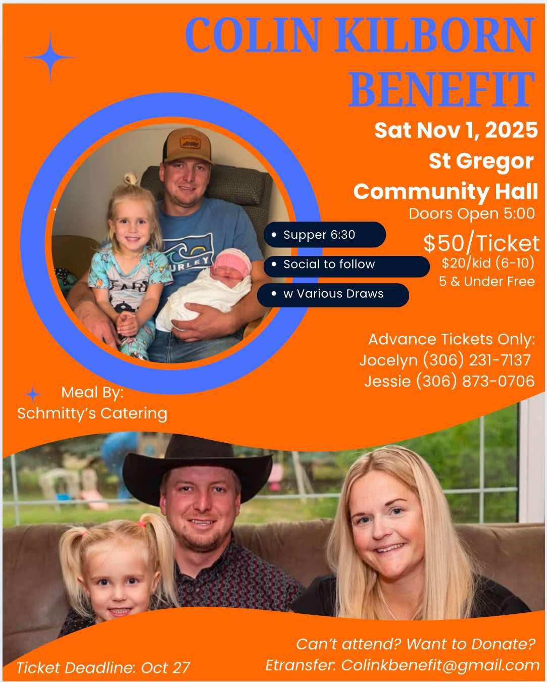 Upcoming benefit to support St. Gregor’s Colin Kilborn and family ...