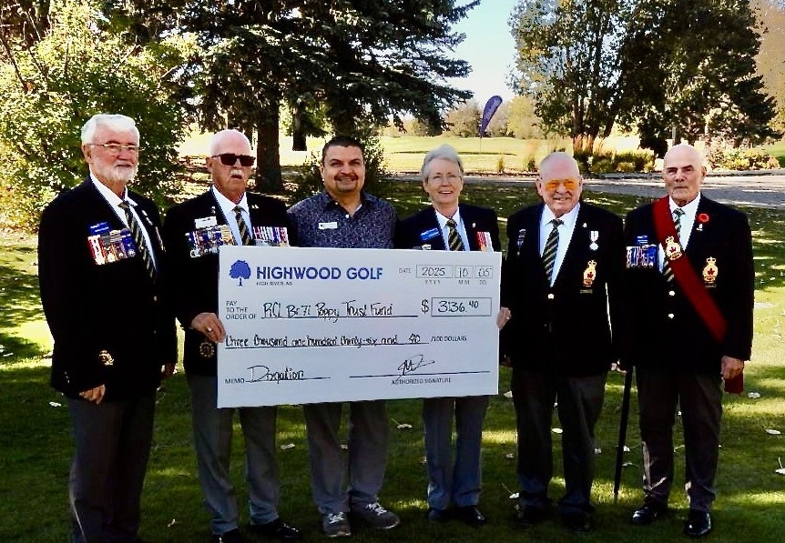 The Highwood Golf Club presented a sizable cheque recently to the High ...