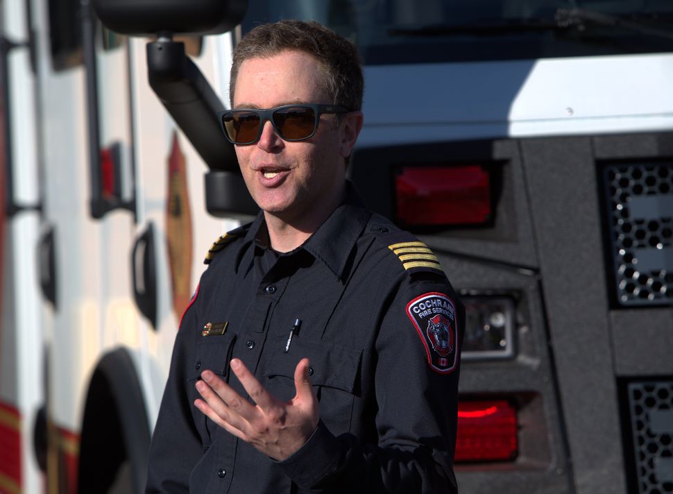 Cochrane firefighters honour tradition with "push-in" of new pumper ...