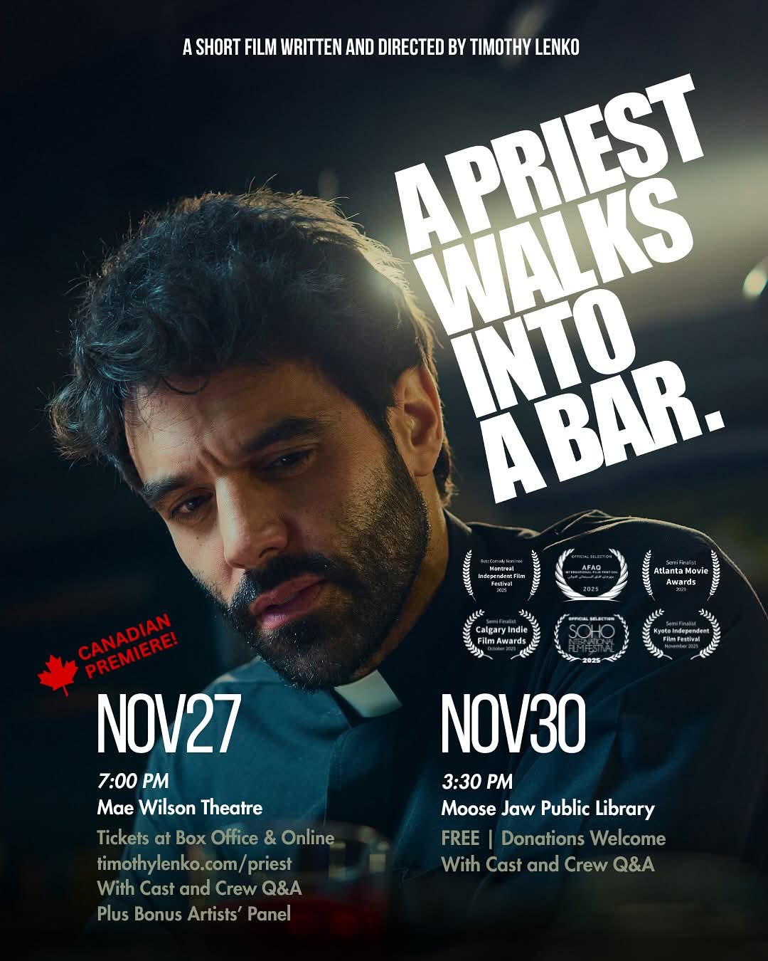 Award-winning short film by Moose Jaw filmmaker returns home for ...