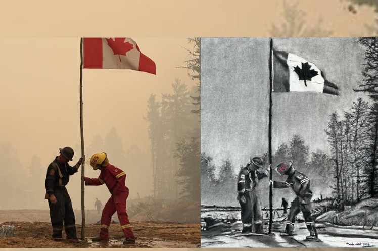 From wildfire ashes to art: Local firefighters turn charred wood into a ...
