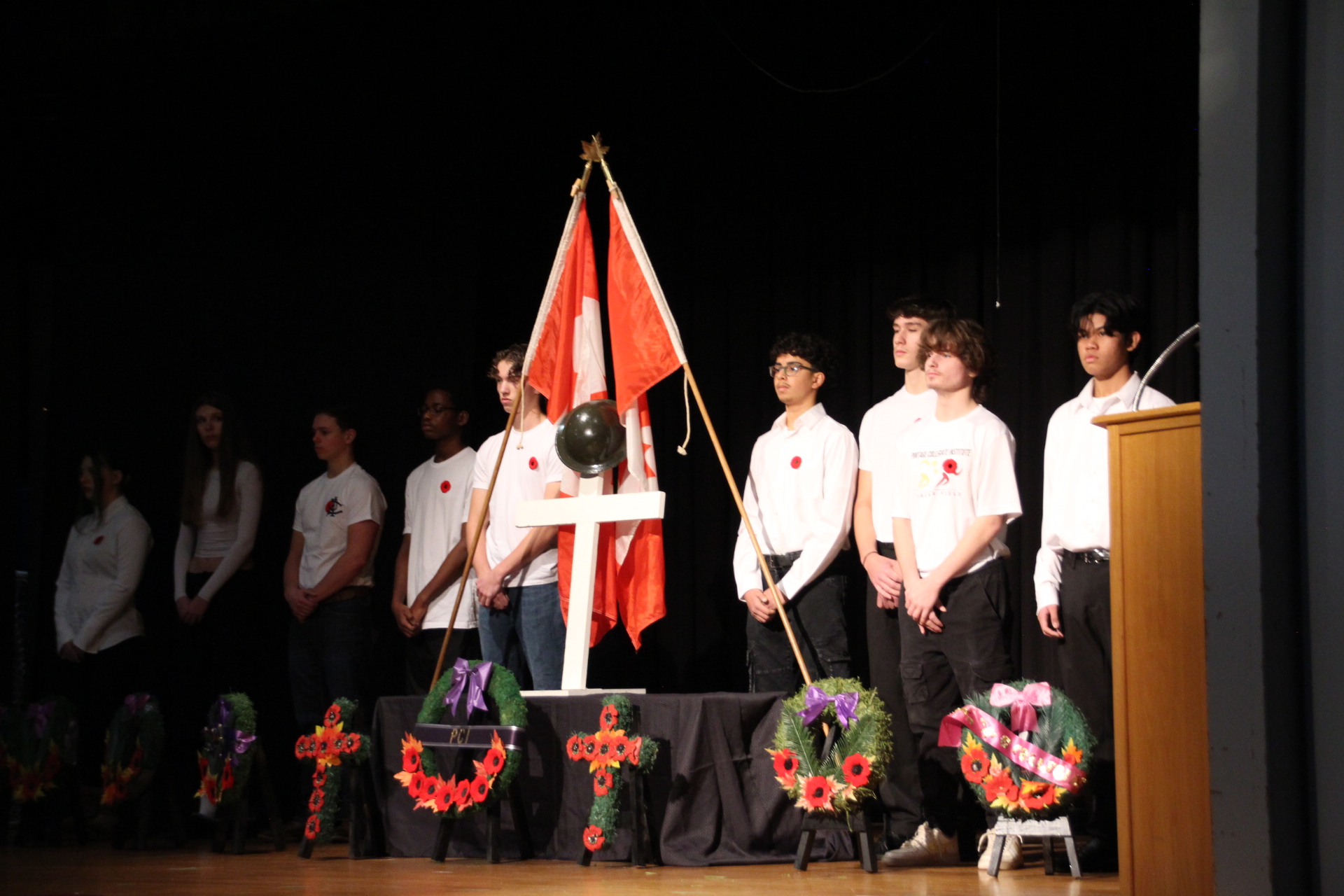 Portage la Prairie students marked Remembrance Day a day early with solemn school ceremonies ...