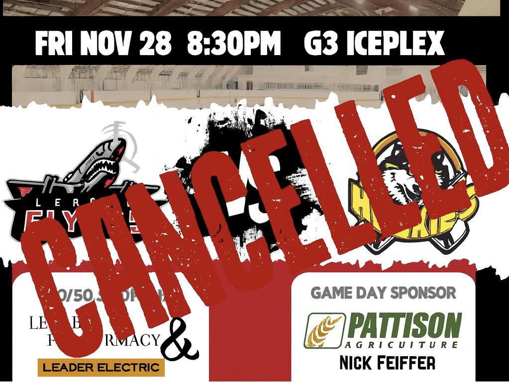 Leader Flyers cancel game due to water issues - SwiftCurrentOnline.com ...