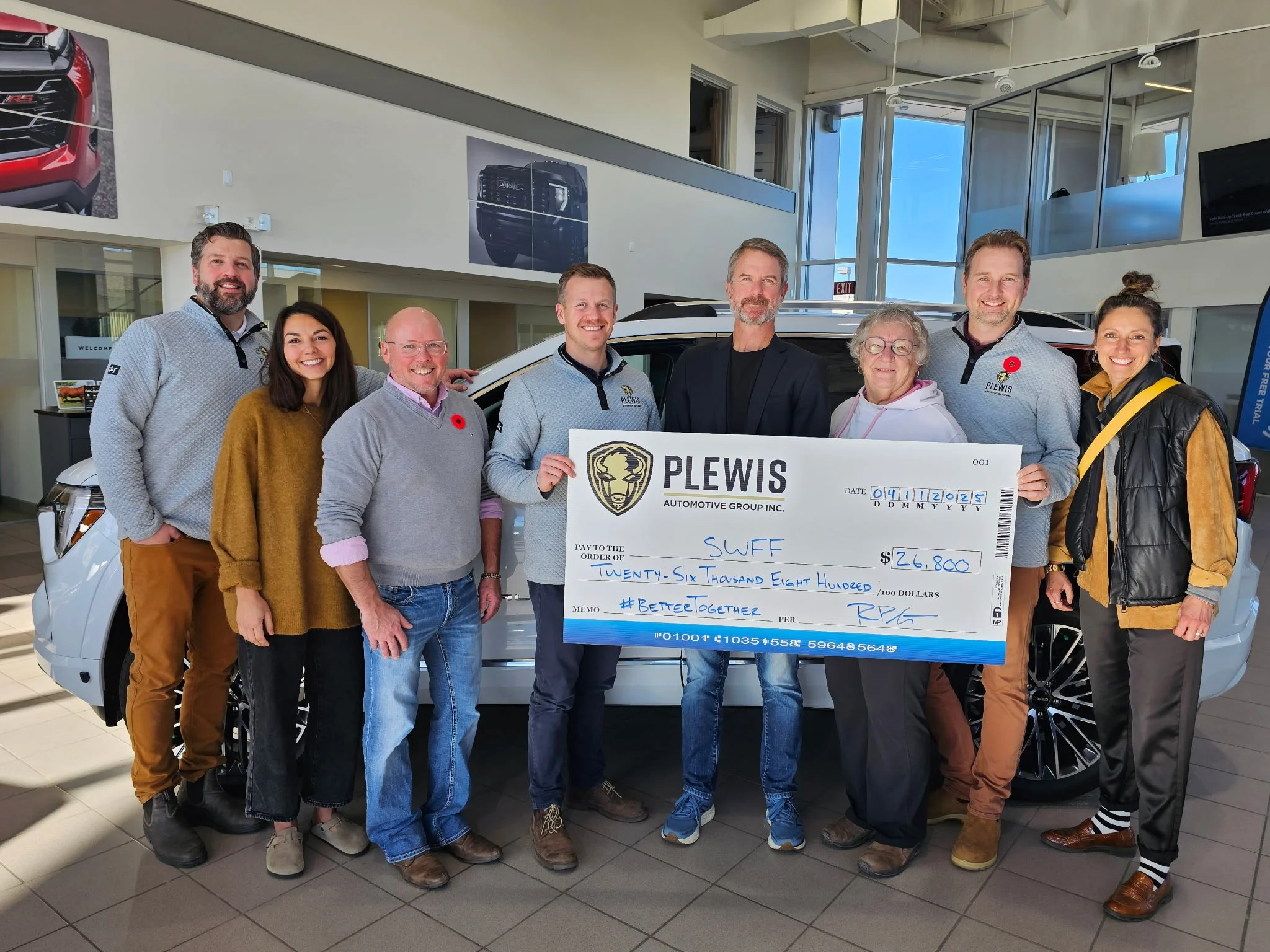 Plewis Automotive Group donates almost $27,000 to SWFF ...