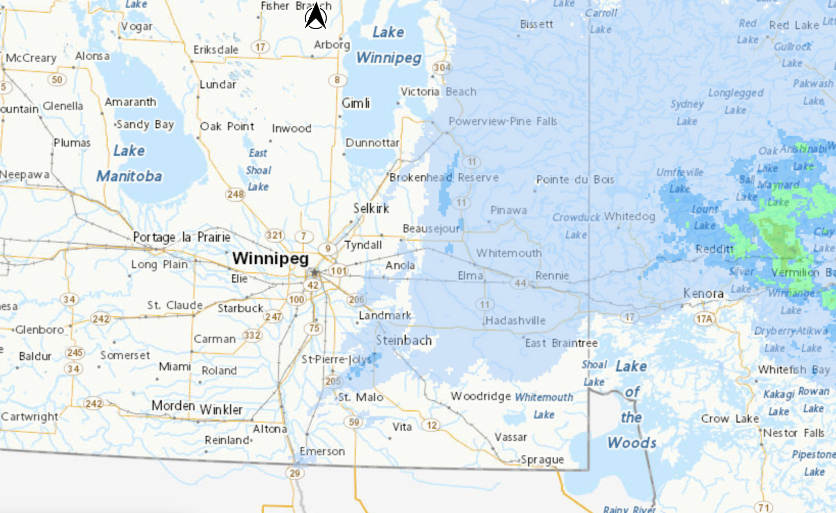 Freezing rain persists in parts of southeastern Manitoba, colder ...