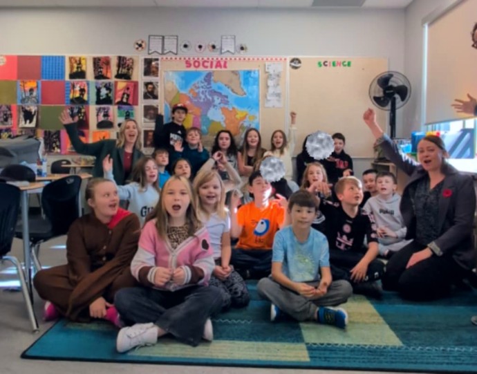 Surprise celebration for Mrs. Schmidt’s standout Grade 4 class ...