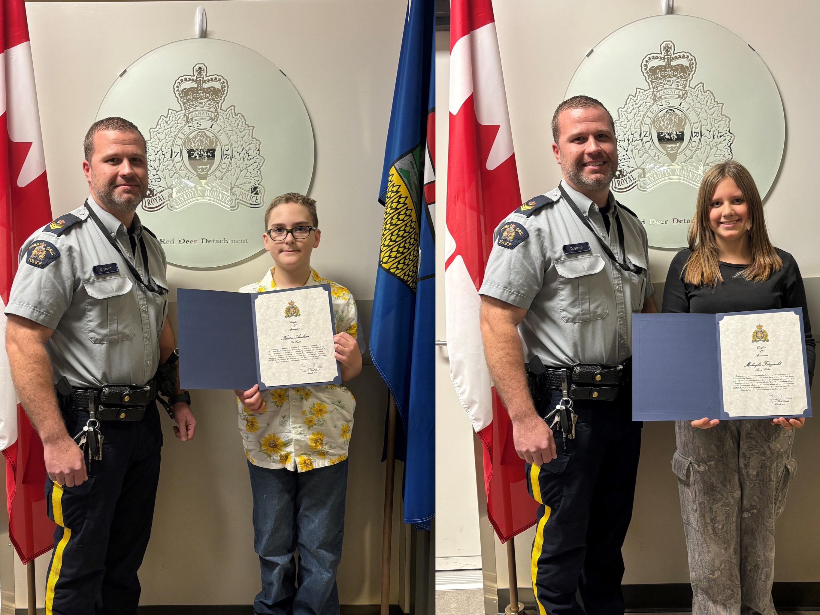 RCMP commend Red Deer youth for helping honour veterans ...