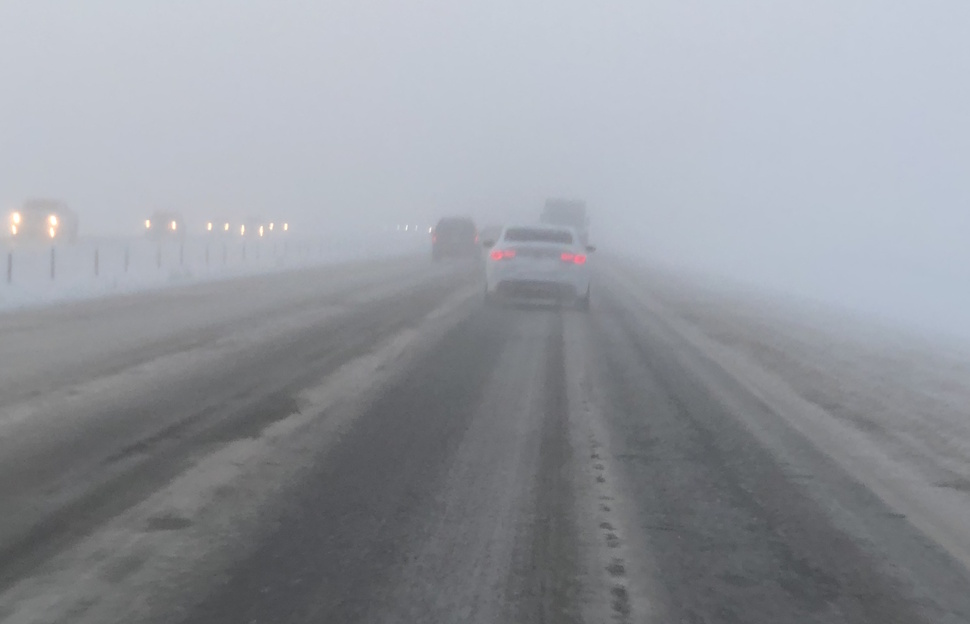Motorists urged to drive with caution after snow and freezing rain hit ...