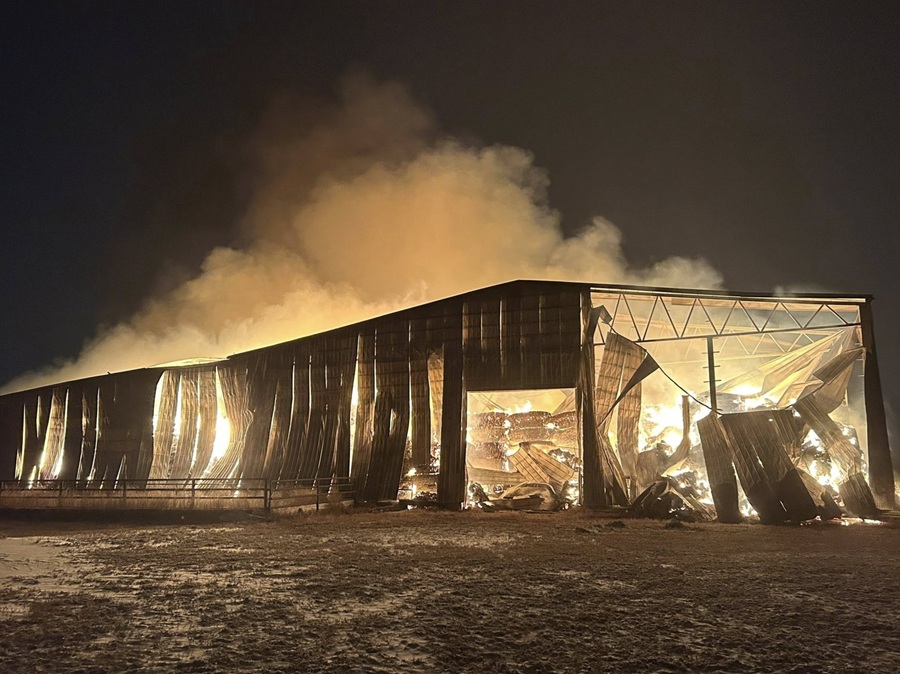 Fire destroys Brooks hay barn - StrathmoreNow.com - Local news, Weather ...