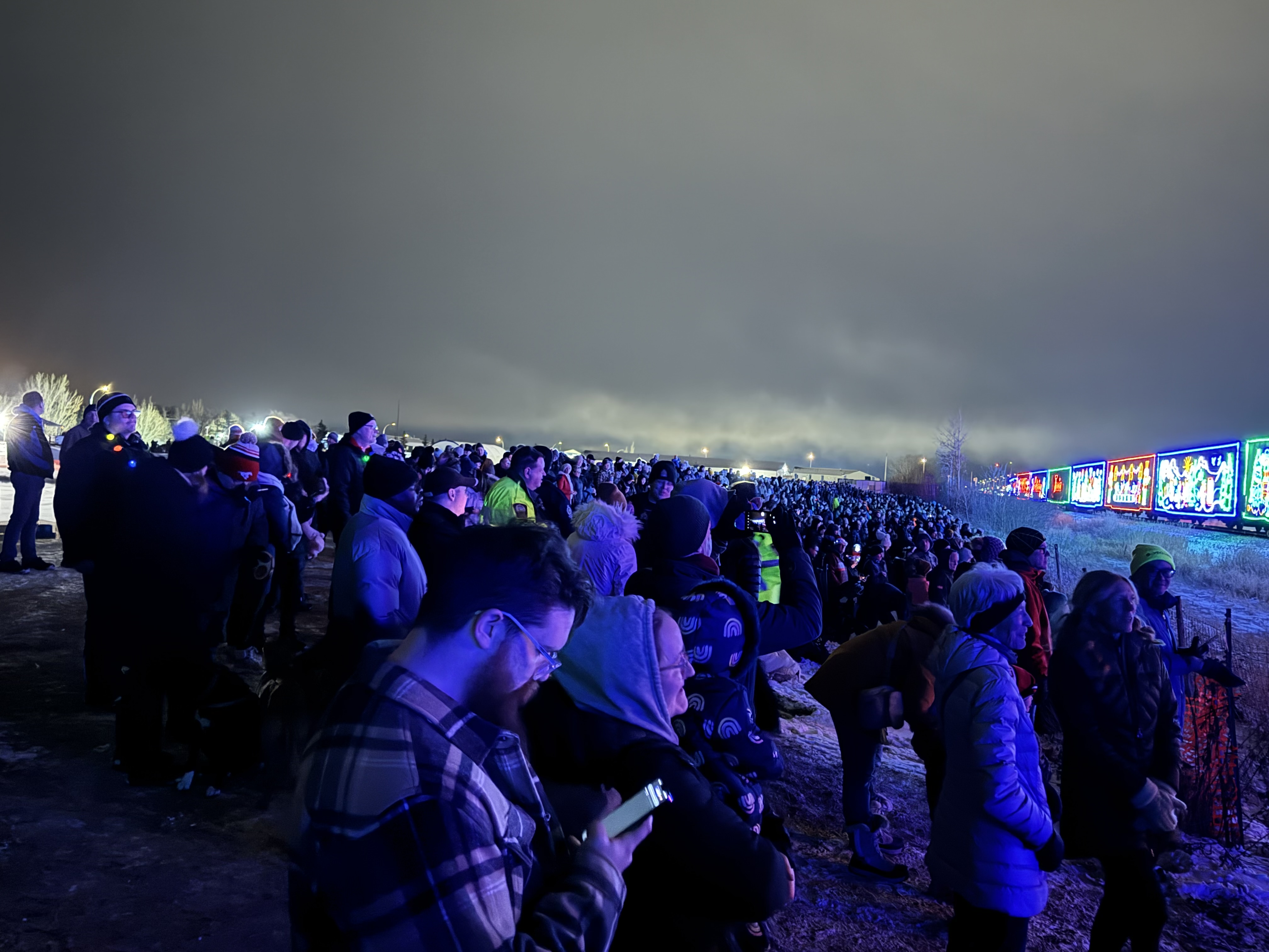 Lacombe's Holiday Train stop brings crowds on chilly night ...