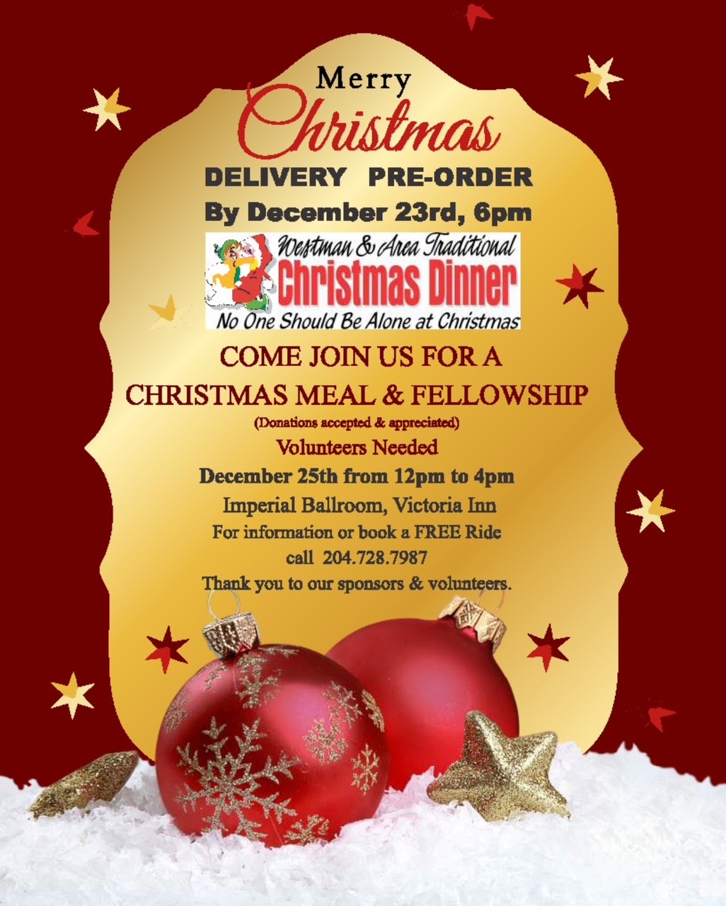 From 30 guests to over 3,000 meals: Westman’s Traditional Christmas ...