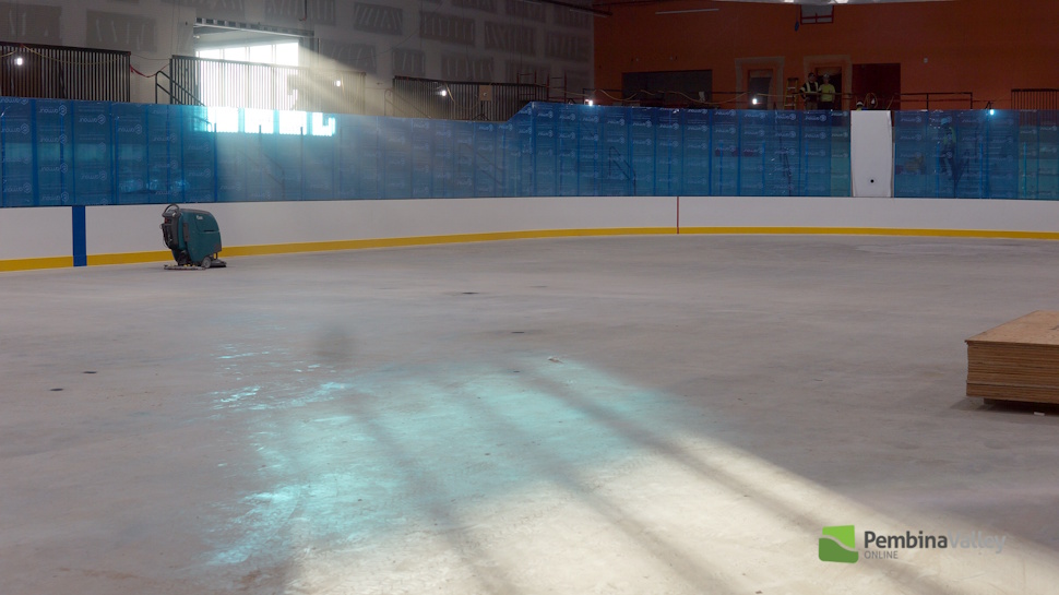 A window into the Centennial Arena renovation progress ...