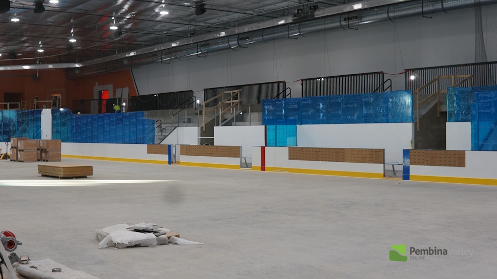 A window into the Centennial Arena renovation progress ...