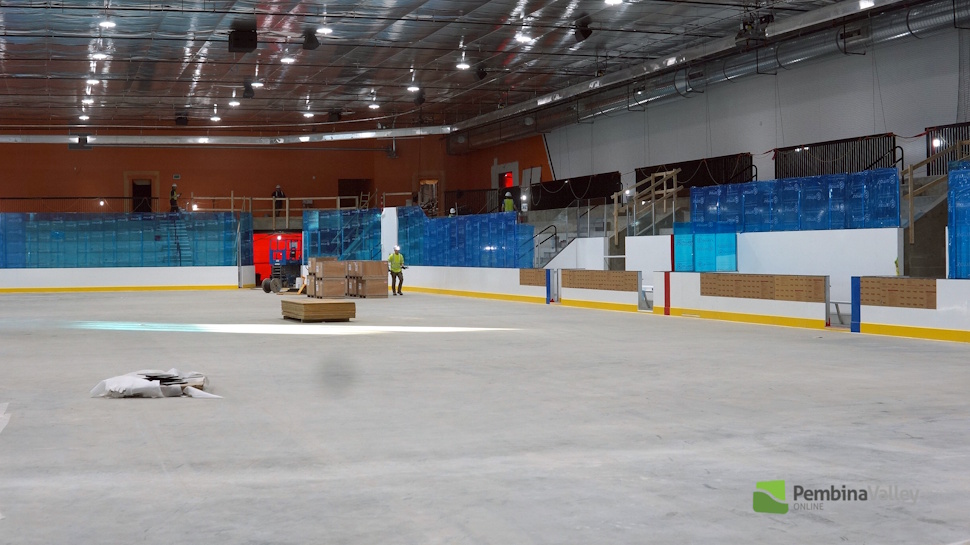 A window into the Centennial Arena renovation progress ...
