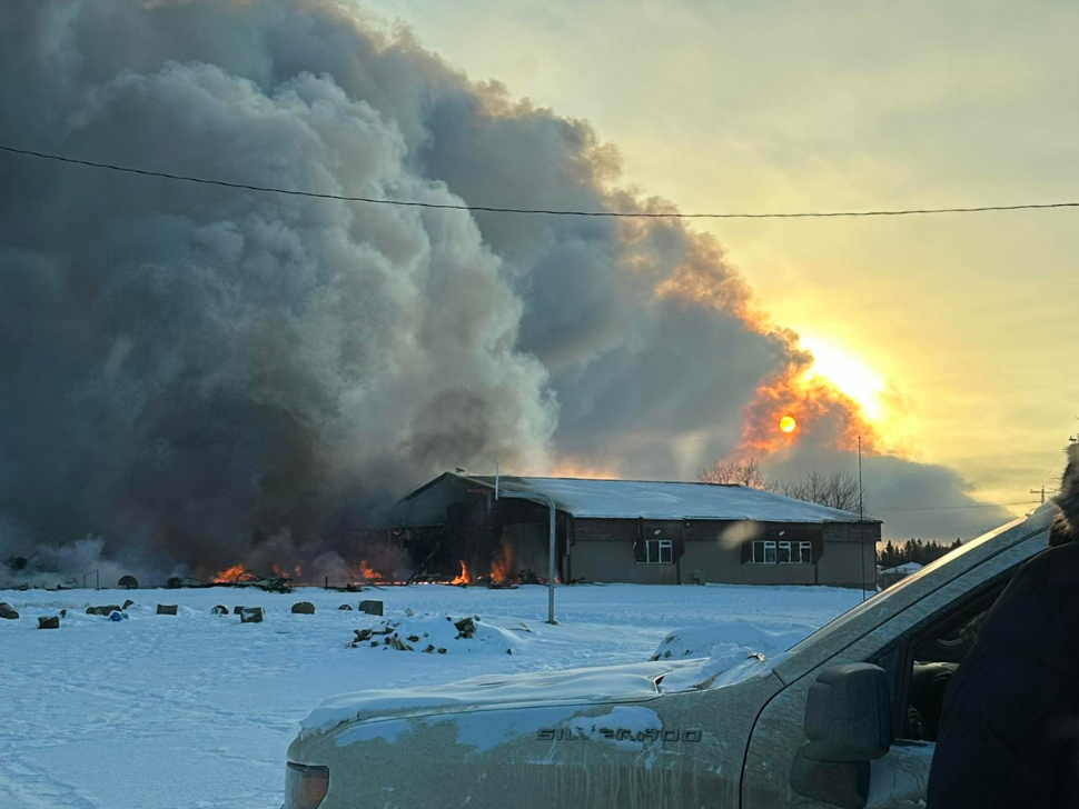 Community watches in shock as Berens River First Nation School burns ...