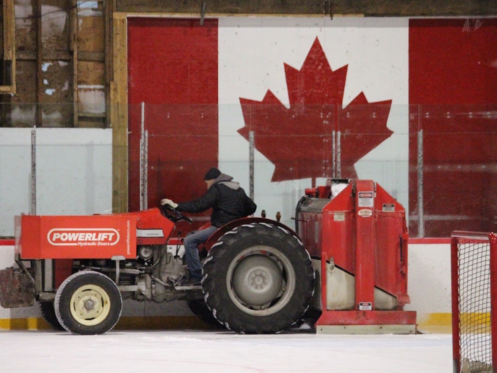 Grunthal Arena retires longtime tractor zamboni after more than 50 ...